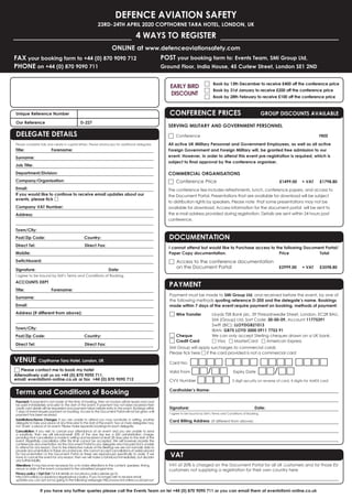 SMi Group's Defence Aviation Safety 2020 | PDF