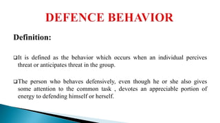 Defence behavior in mammals | PPTX