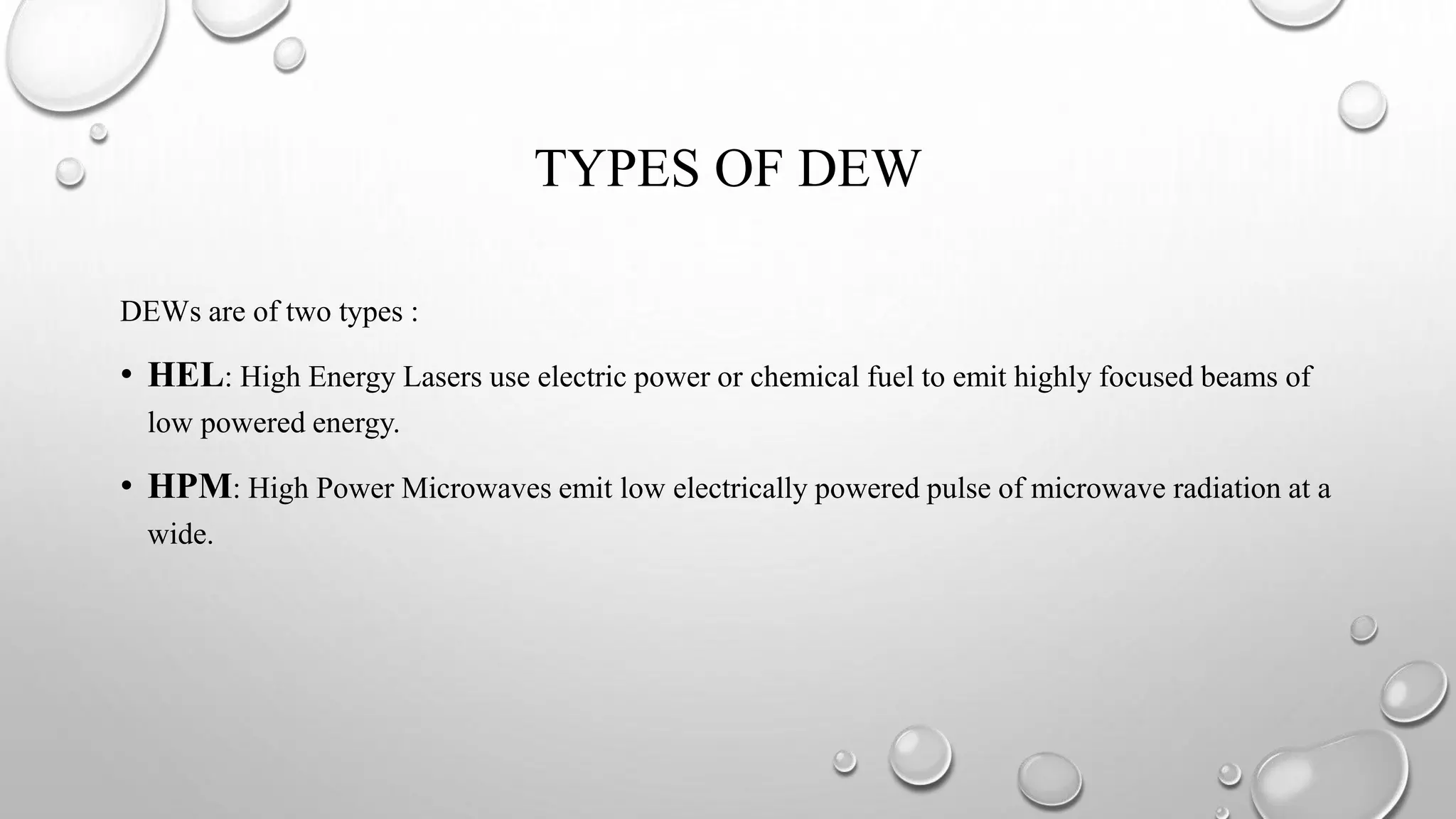 Directed Energy Weapons | PPTX