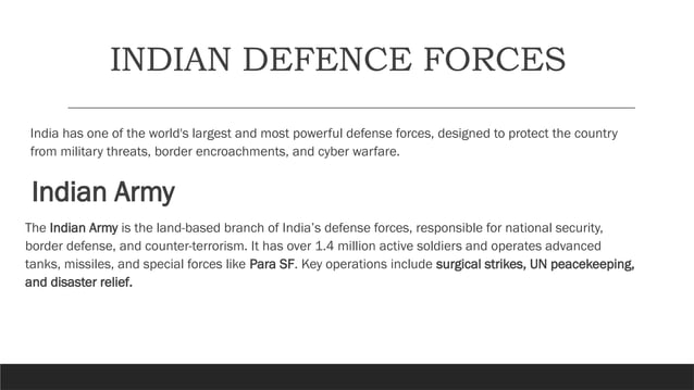 History of Indian DEFENCE FORCES 2.pptx
