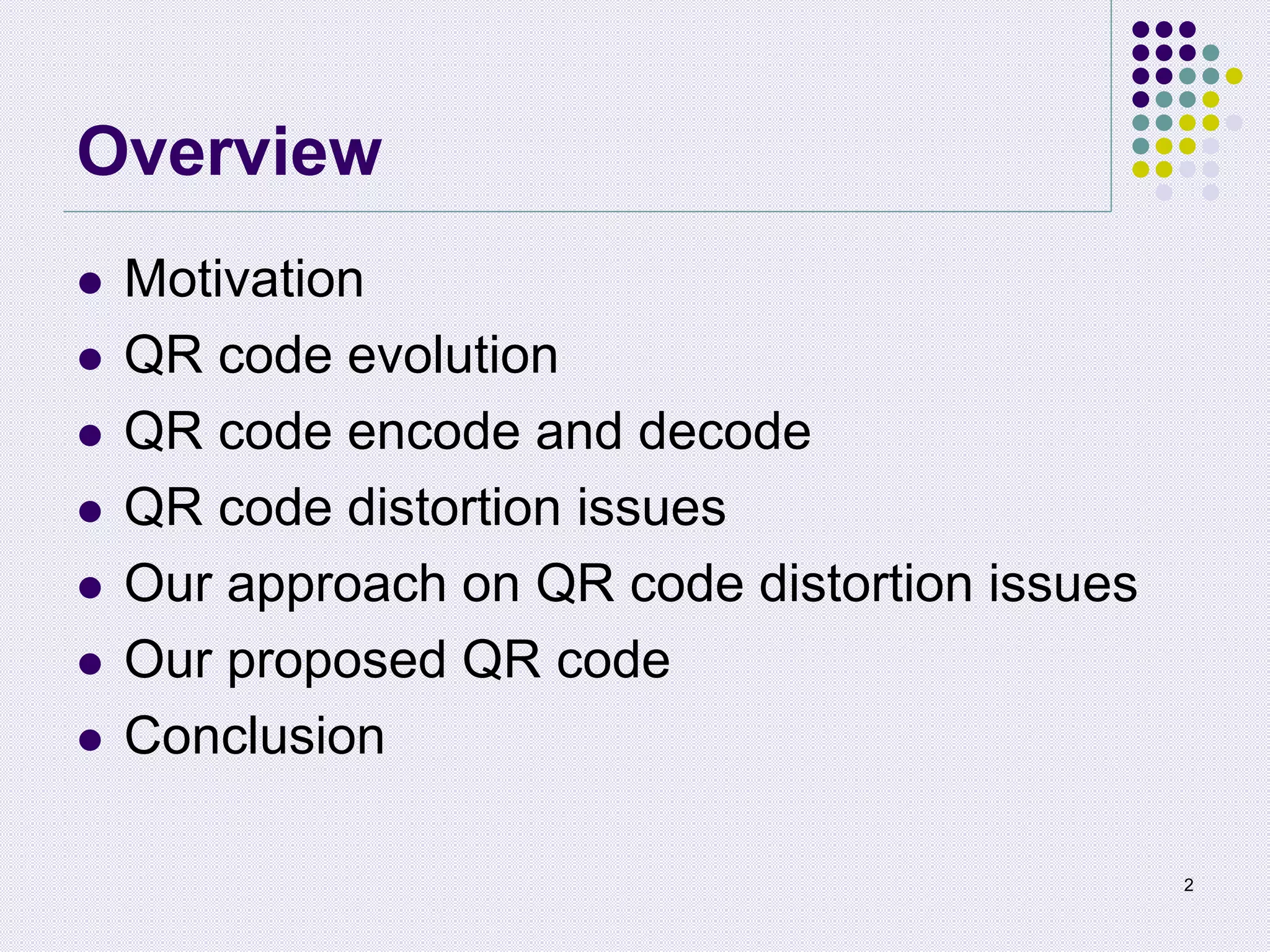 QR code optimization | PPTX