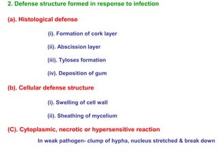Defence mecanism in plants | PPT