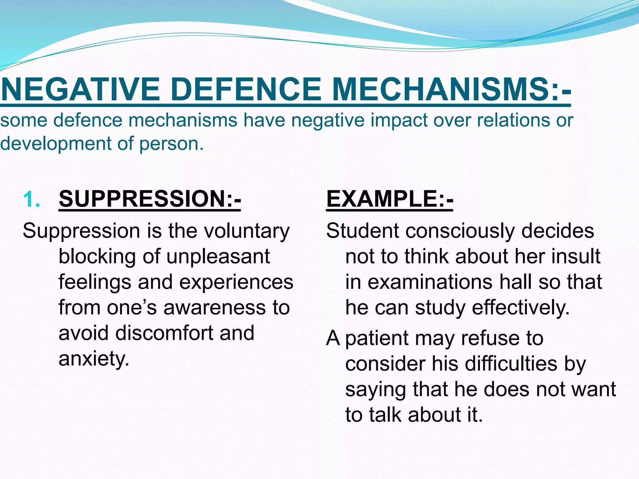 Defence mechanism | PPTX