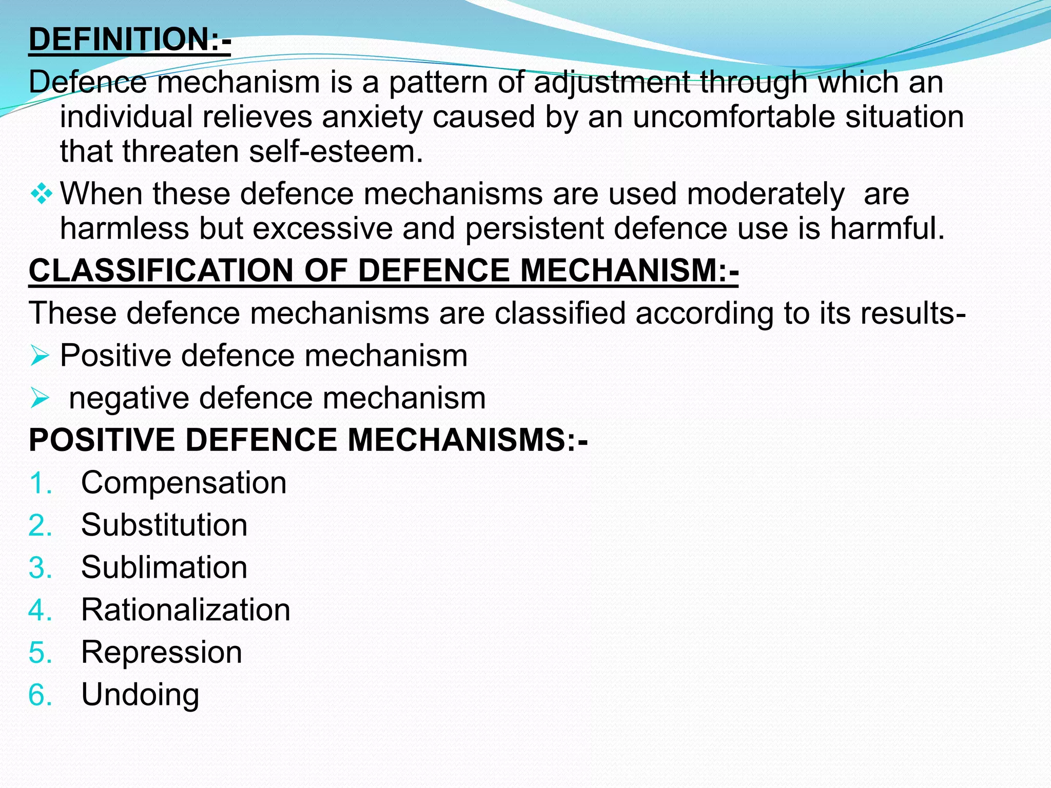 Defence mechanism | PPTX
