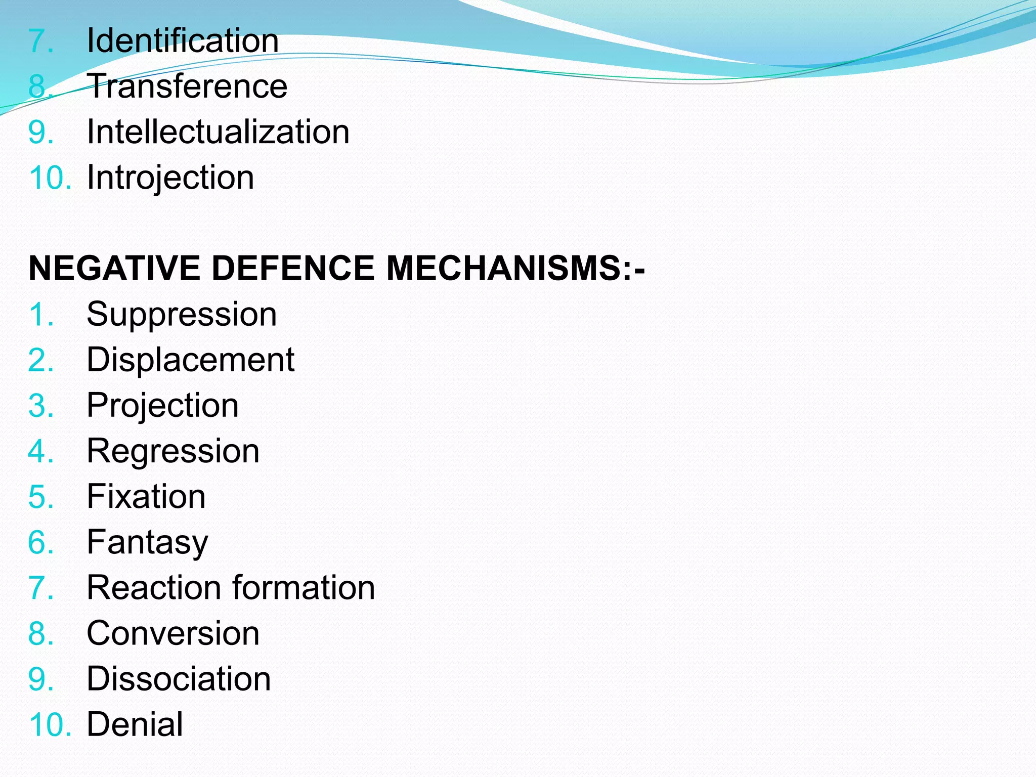 Defence mechanism | PPTX