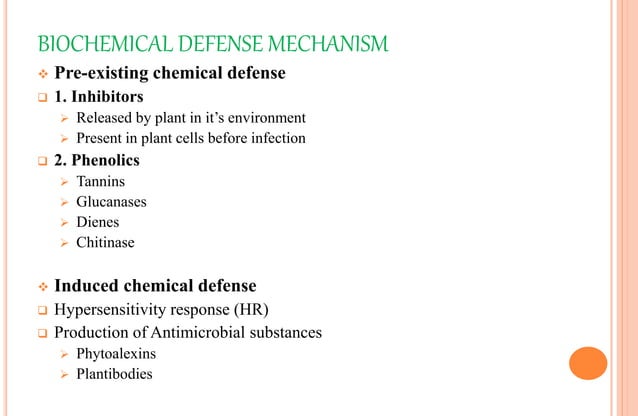 DEFENCE MECHANISM IN PLANTS AGAINST PATHOGENS (STRUCTURAL & BIOCHEMICAL ...