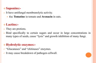 DEFENCE MECHANISM IN PLANTS AGAINST PATHOGENS (STRUCTURAL & BIOCHEMICAL ...