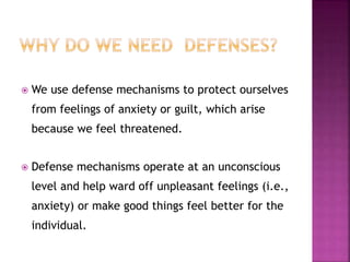 Defence mechanism | PPT