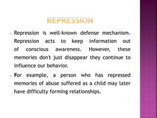 Defence mechanism | PPT