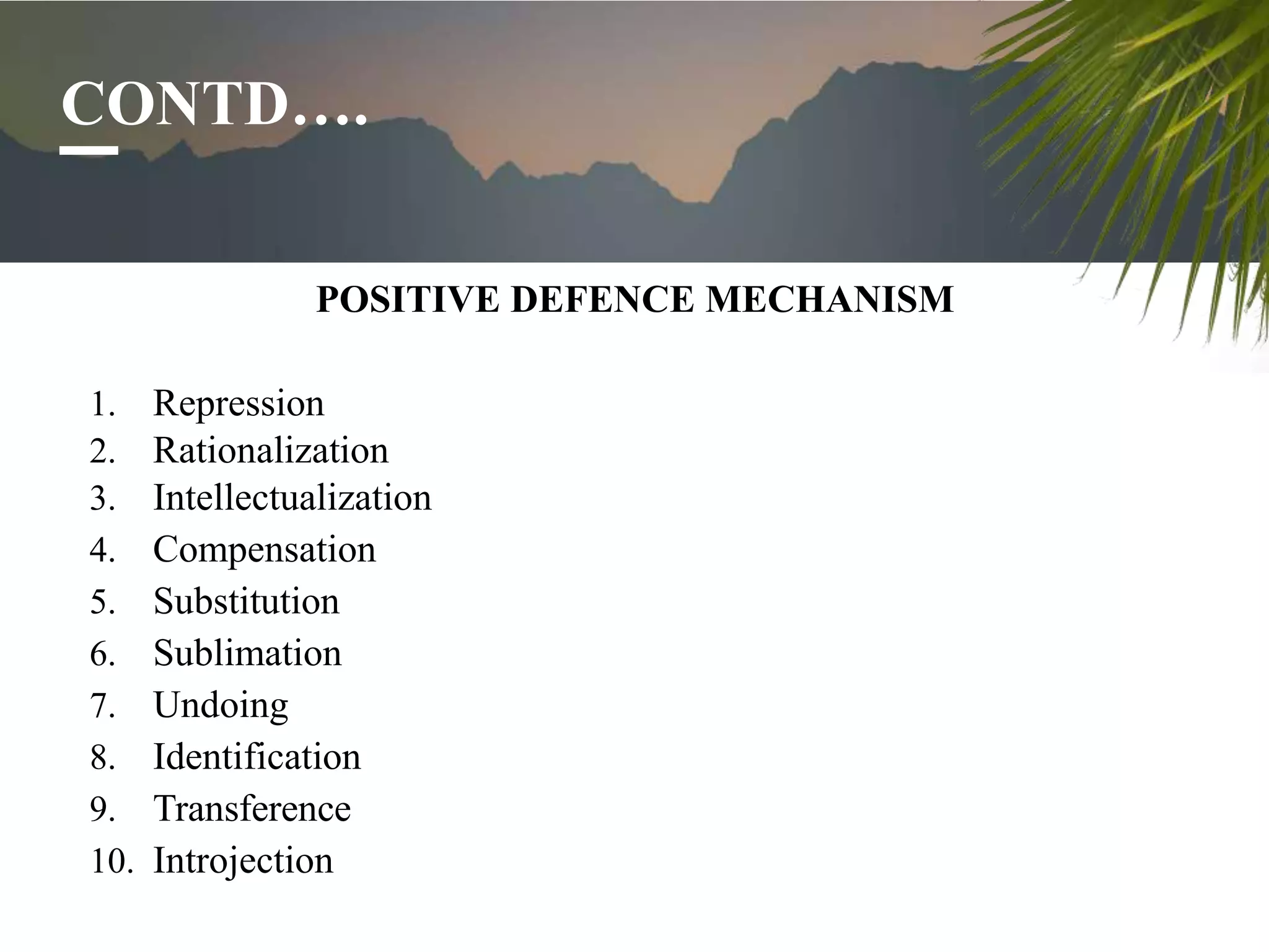 Defense mechanism | PPTX