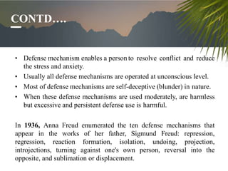 Defense mechanism | PPTX