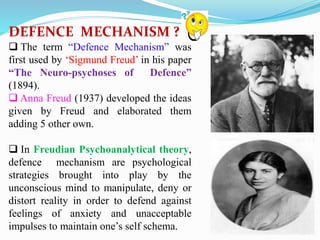 Defence mechanism | PPT