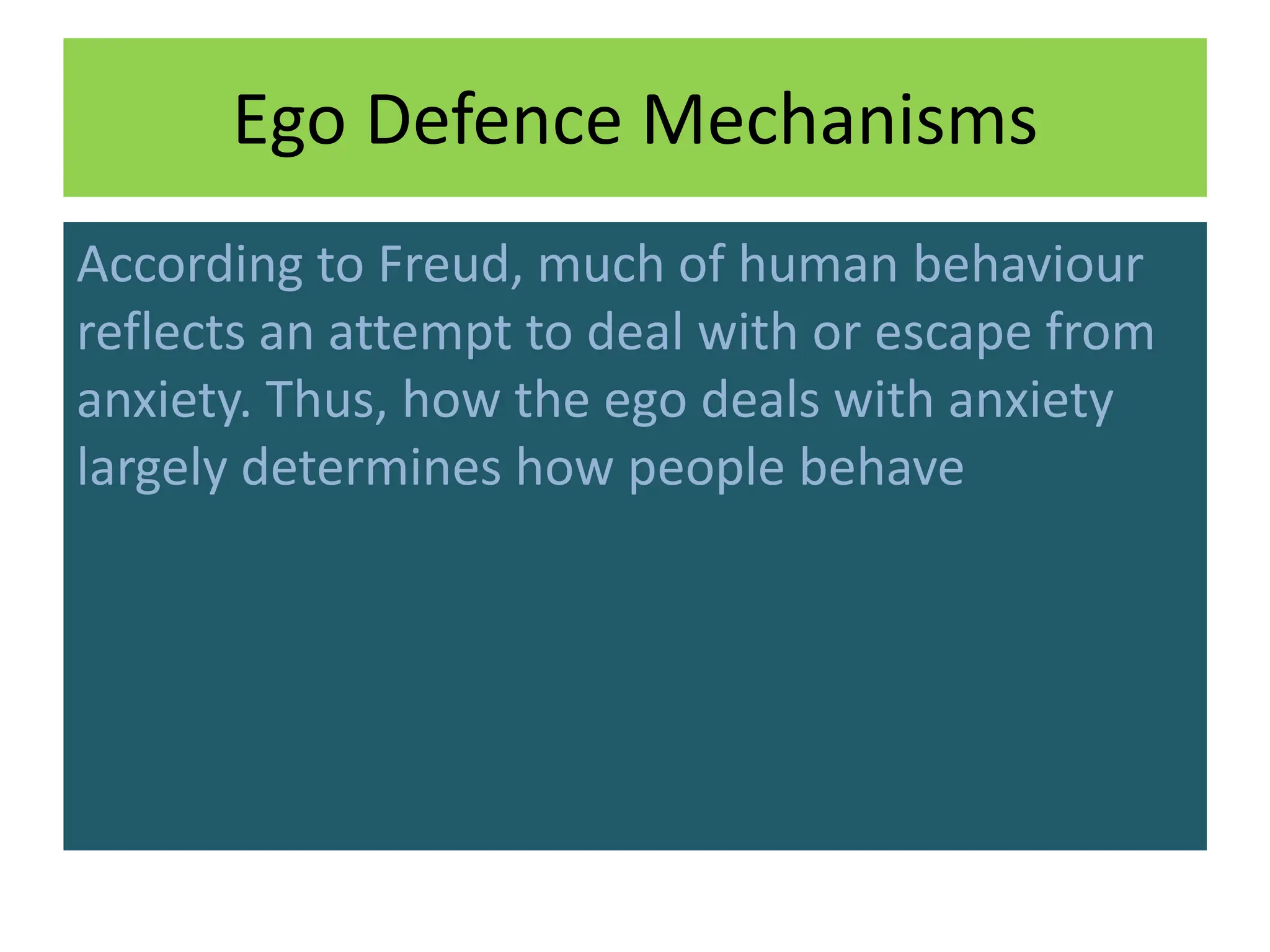 SELF AND PERSONALITY : DEFENCE MECHANISM.pptx