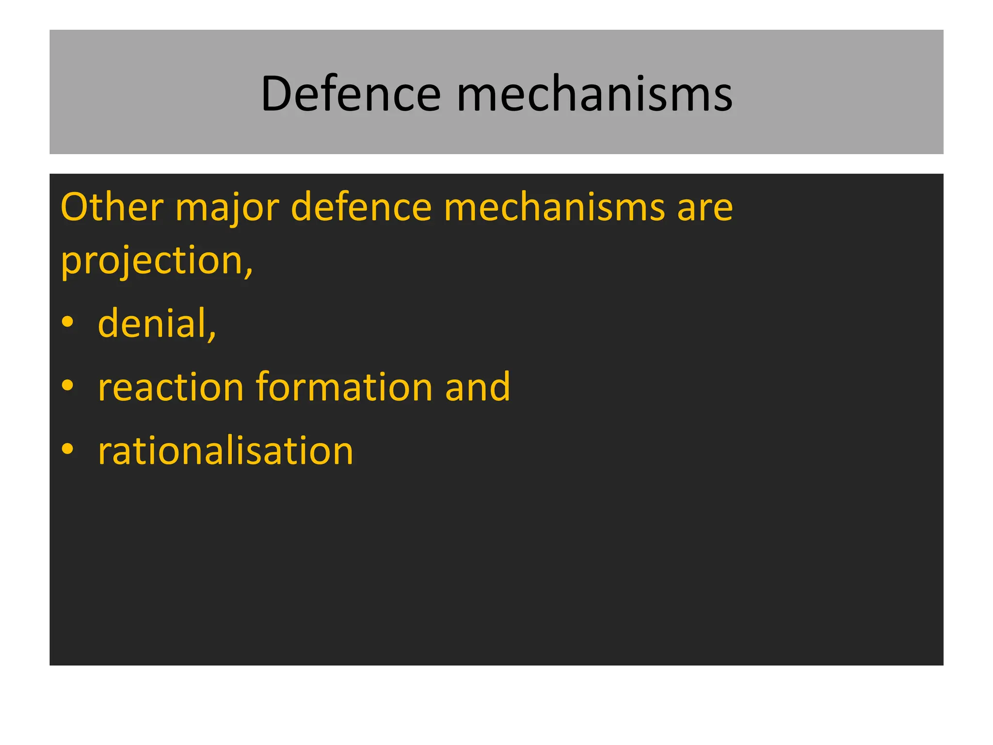 SELF AND PERSONALITY : DEFENCE MECHANISM.pptx