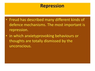 SELF AND PERSONALITY : DEFENCE MECHANISM.pptx
