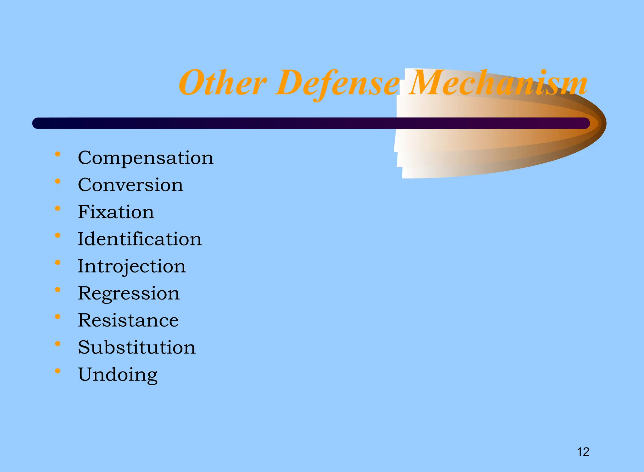Defence Mechanism - Psychiatric Mental Health Nursing.pptx