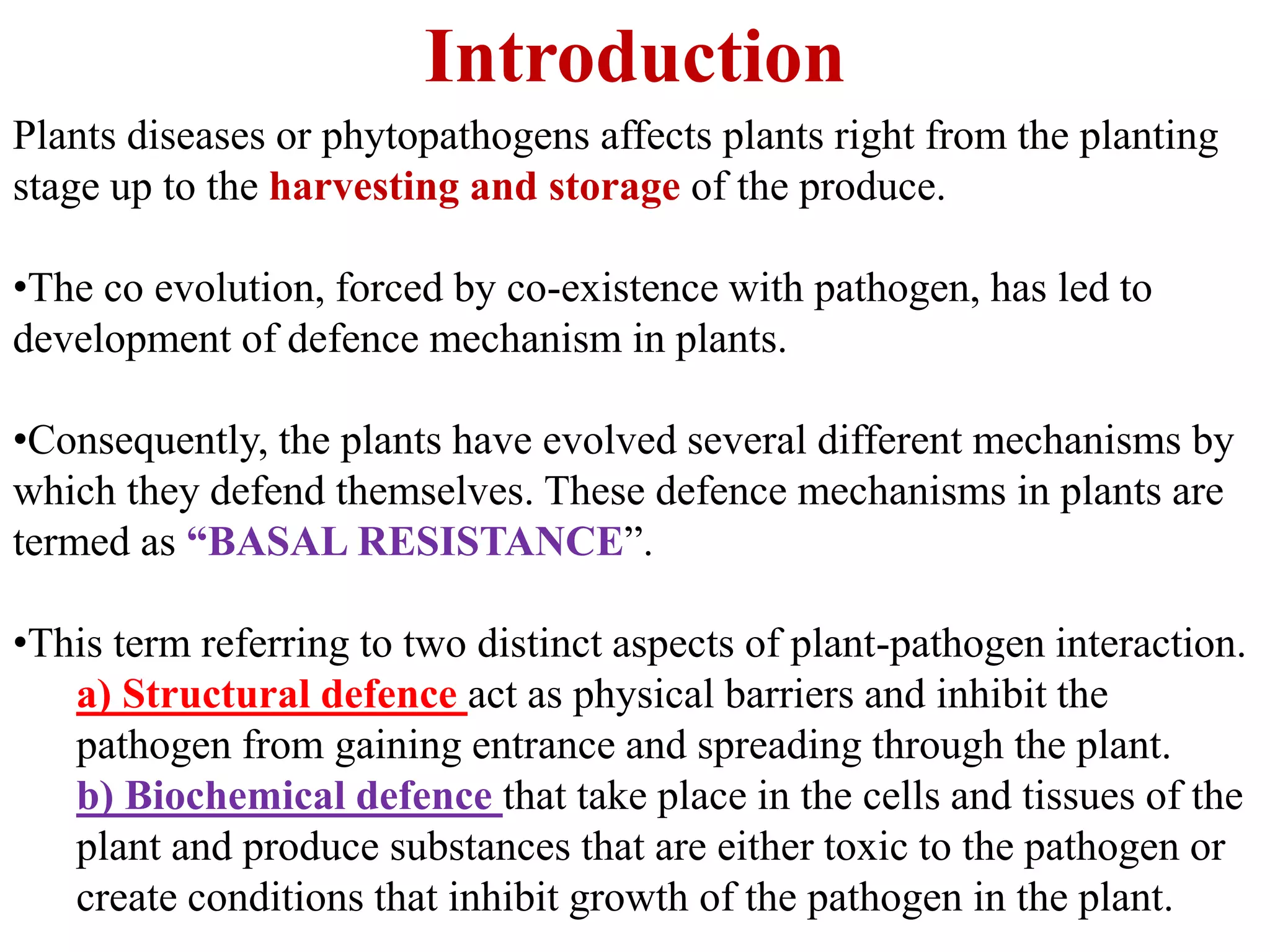 Defence mechanism in plants | PPTX