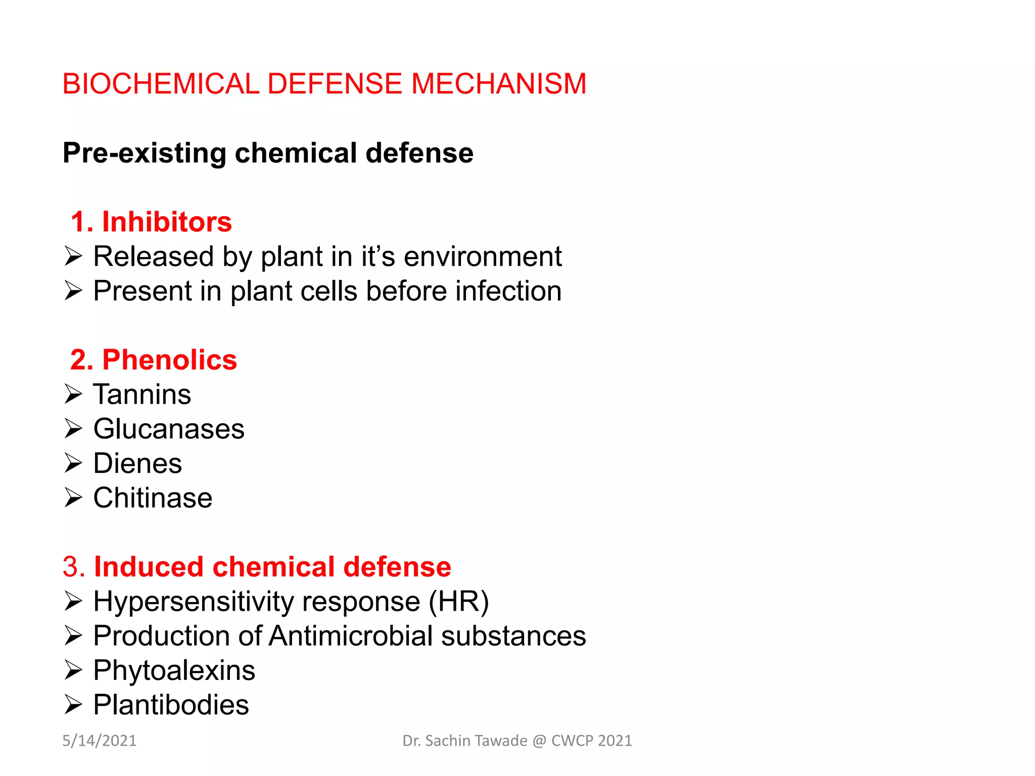 Defence mechanism in plants pdf | PDF