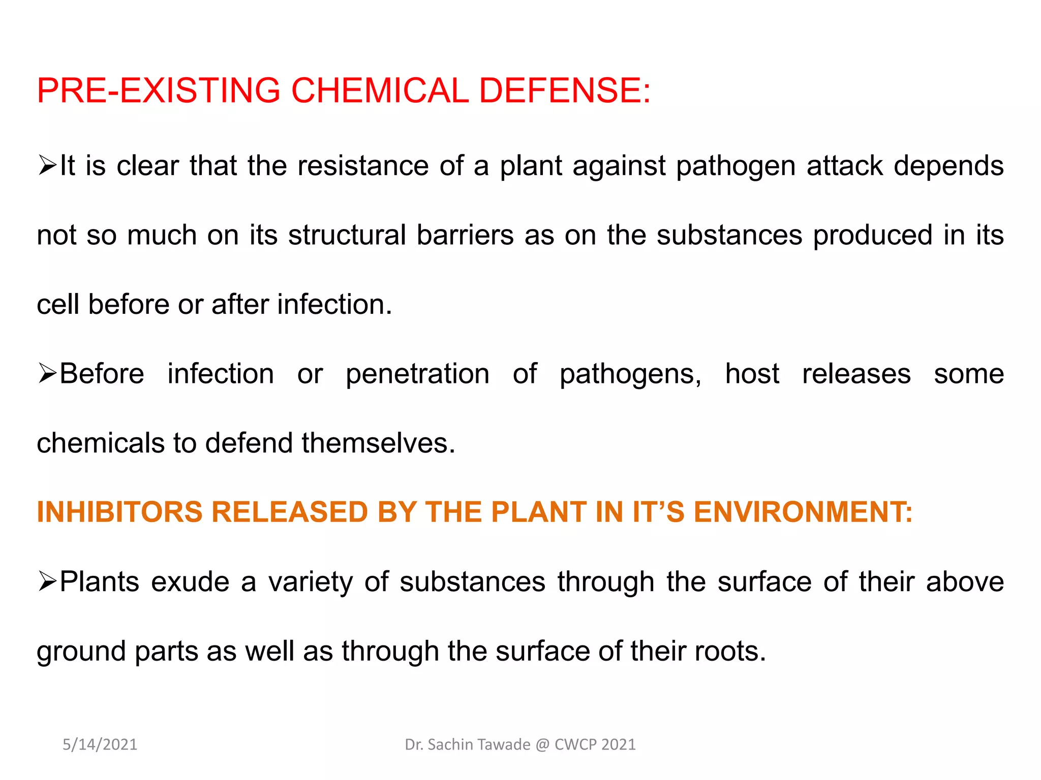 Defence mechanism in plants pdf | PDF