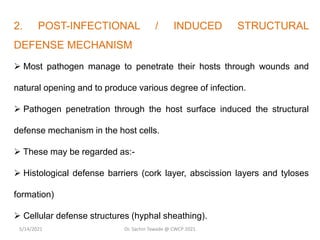 Defence mechanism in plants pdf | PDF