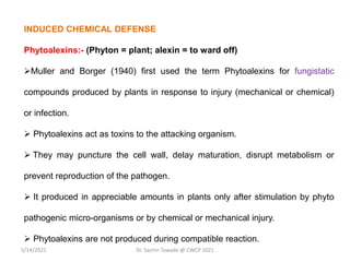 Defence mechanism in plants pdf | PDF