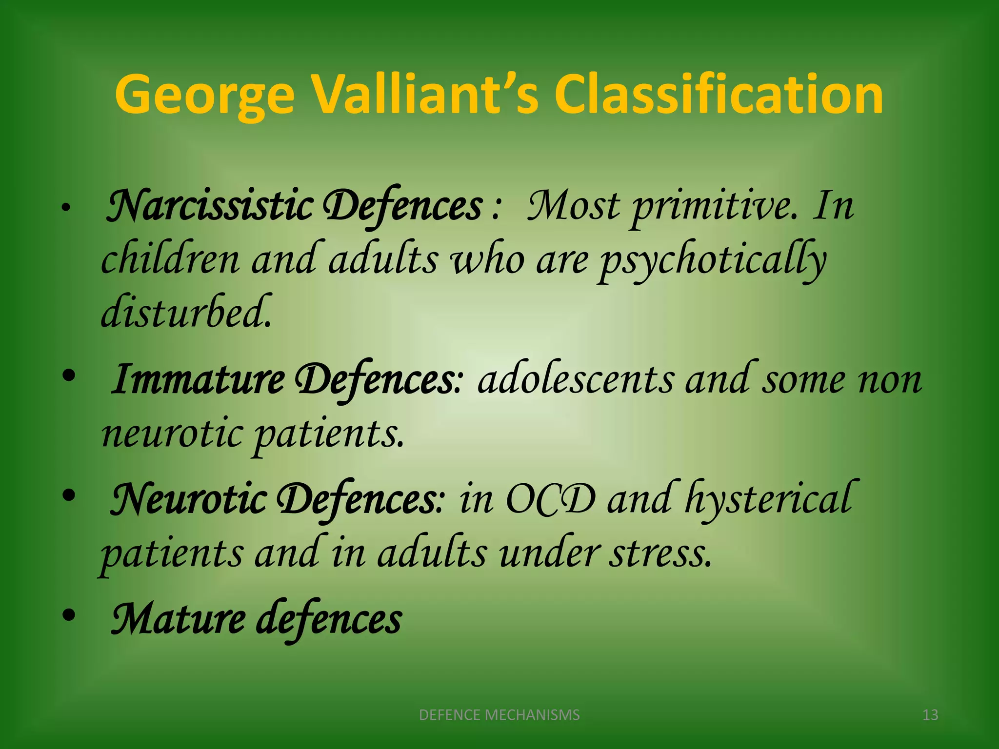 Defence mechanism | PPTX