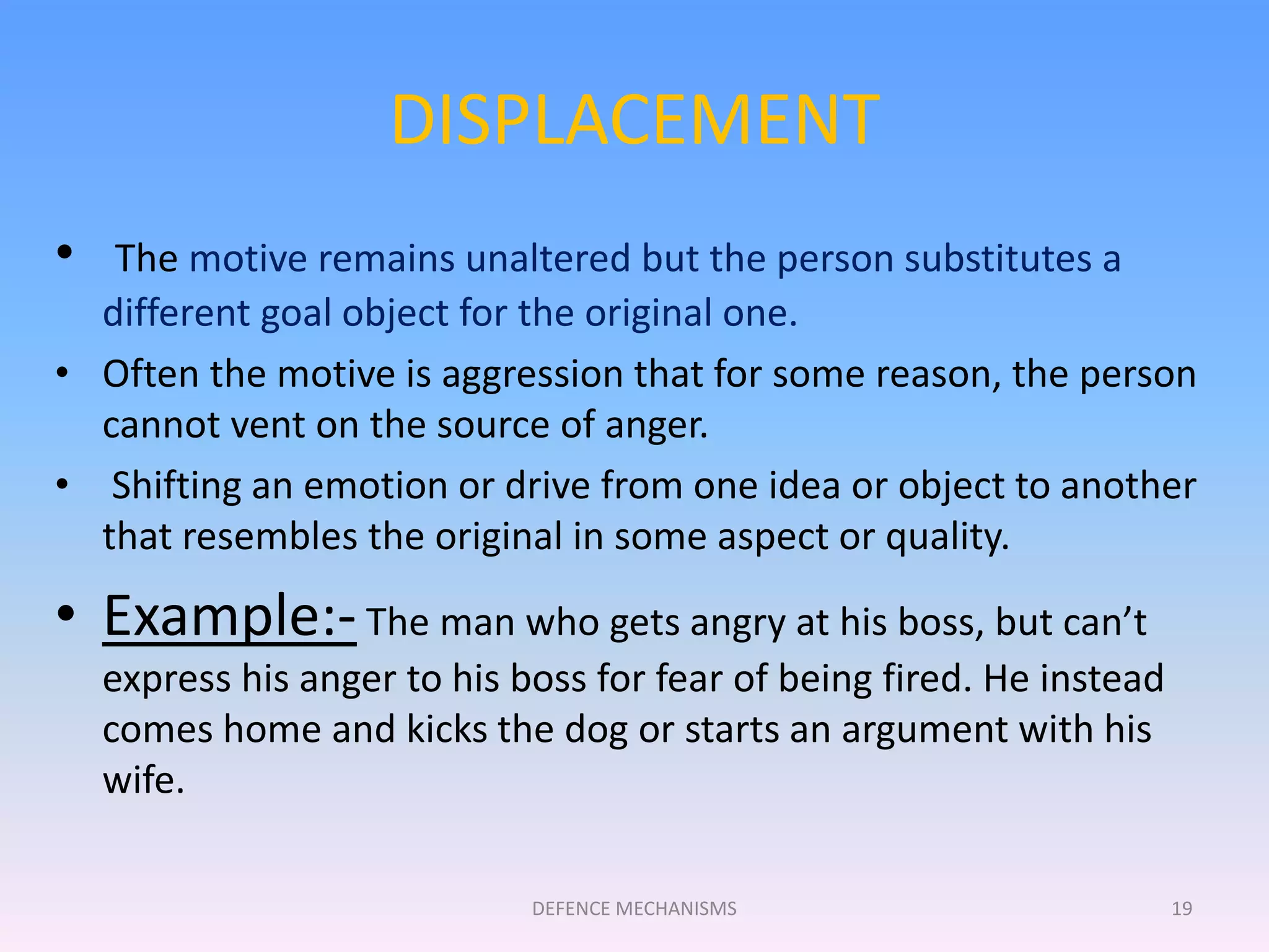 Defence mechanism | PPTX