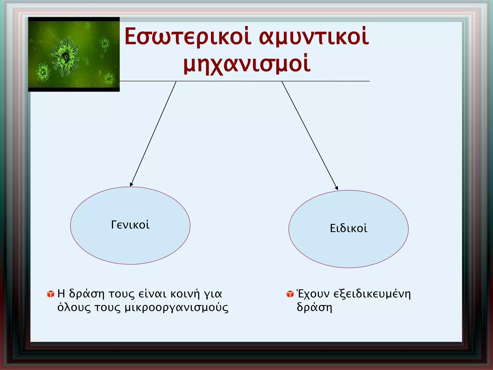 Αμυντικοί μηχανισμοί ανθρώπινου οργανισμού | PPT