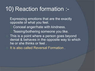 Defence mechanisms | PPT