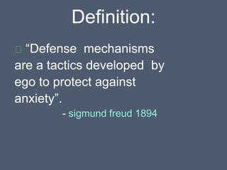Defence mechanisms | PPT