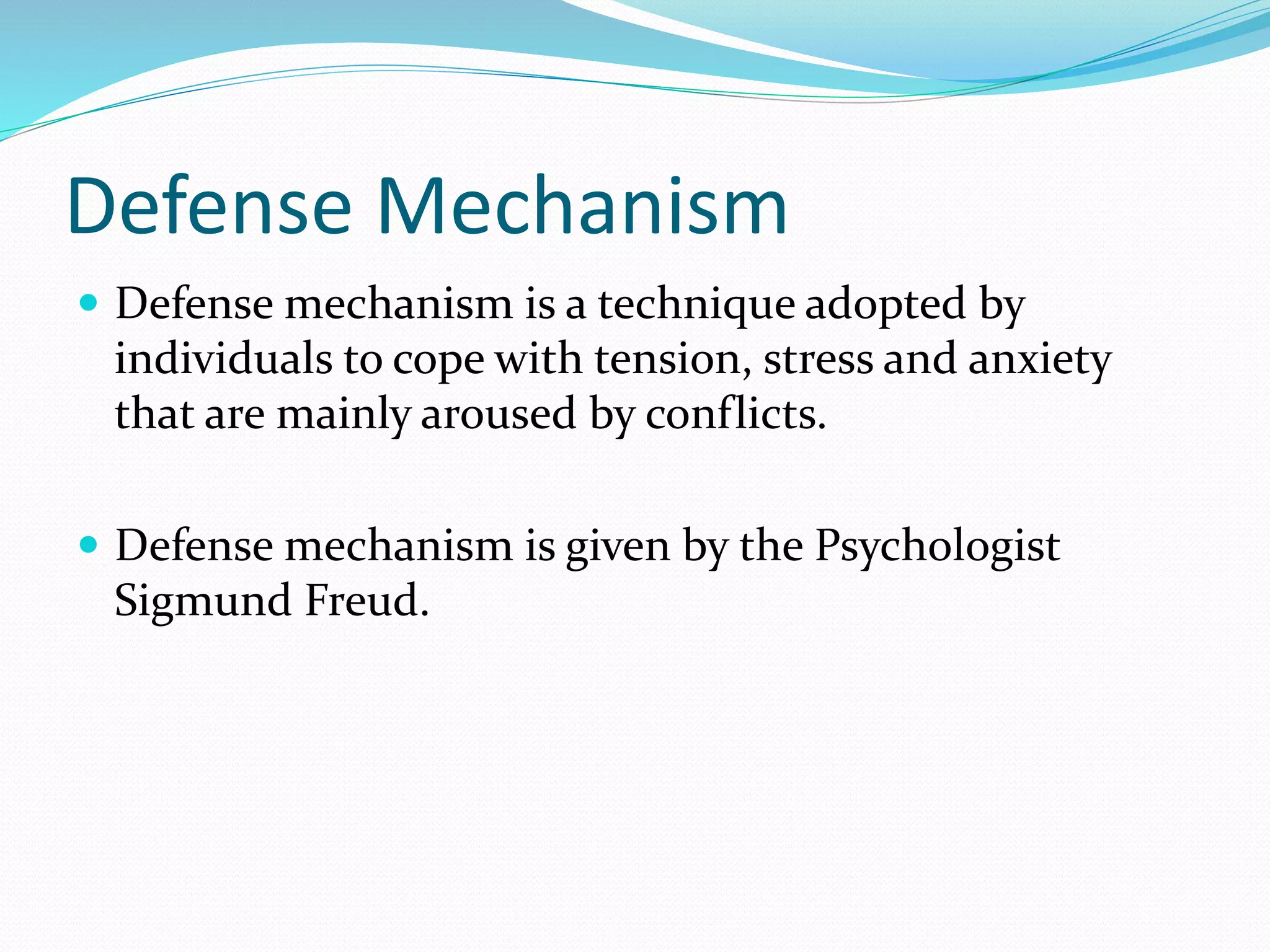 Defense mechanism | PPTX