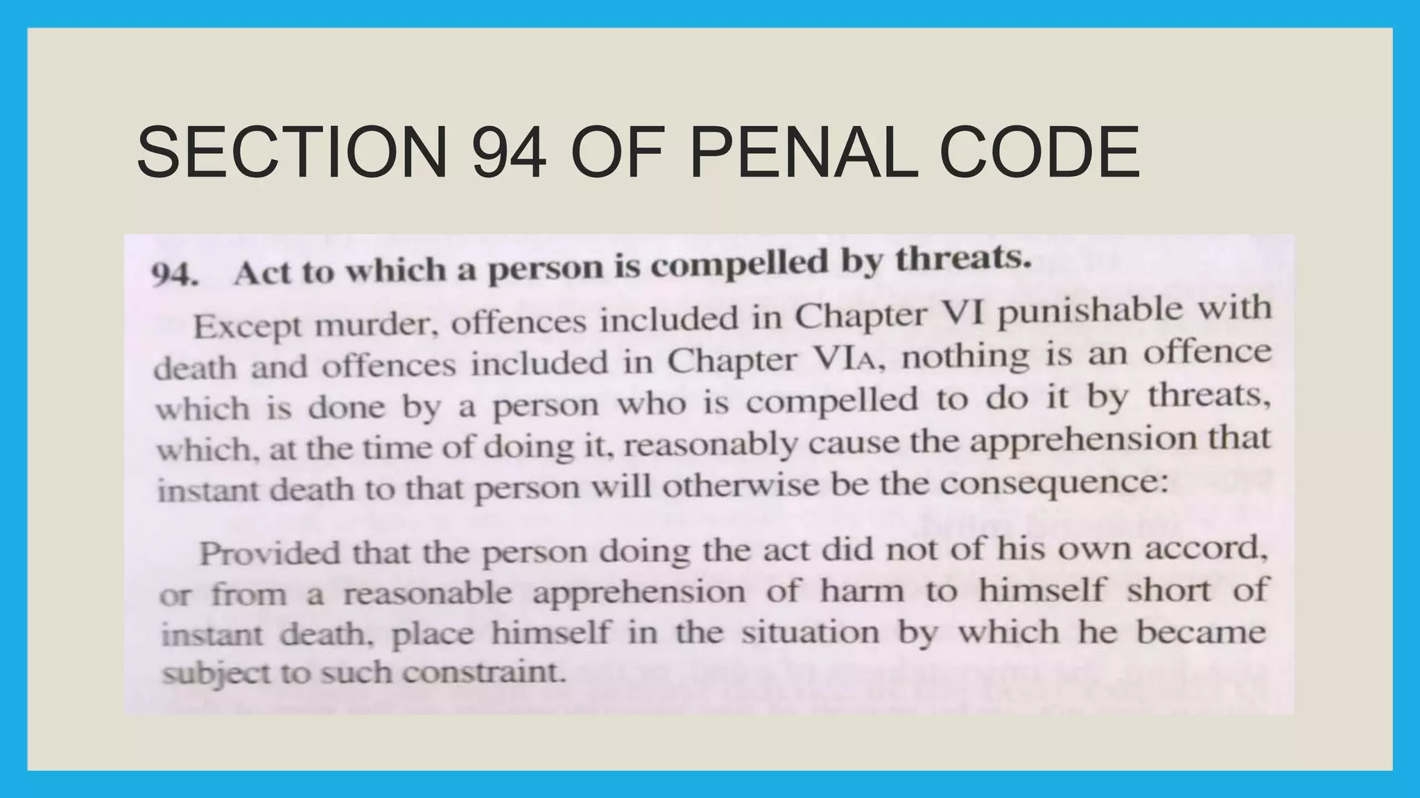 Defence of duress | PPTX