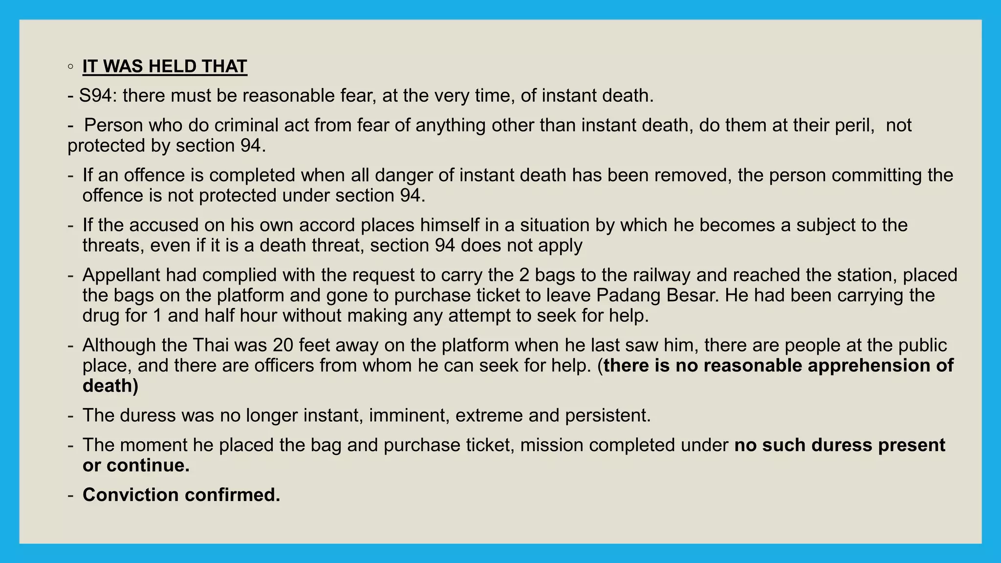 Defence of duress | PPTX