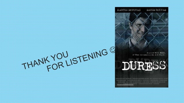 Defence of duress | PPTX