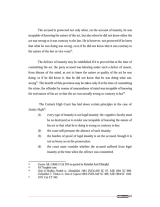 Defence of insanity | PDF