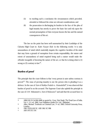 Defence of insanity | PDF
