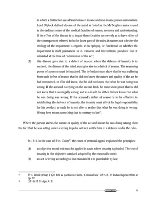 Defence of insanity | PDF
