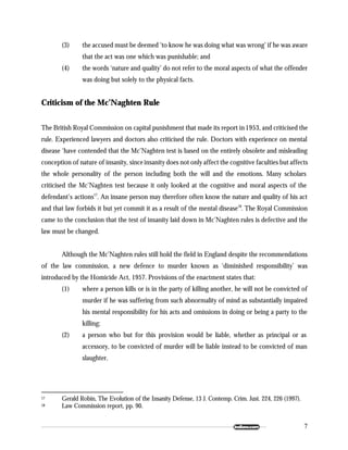 Defence of insanity | PDF