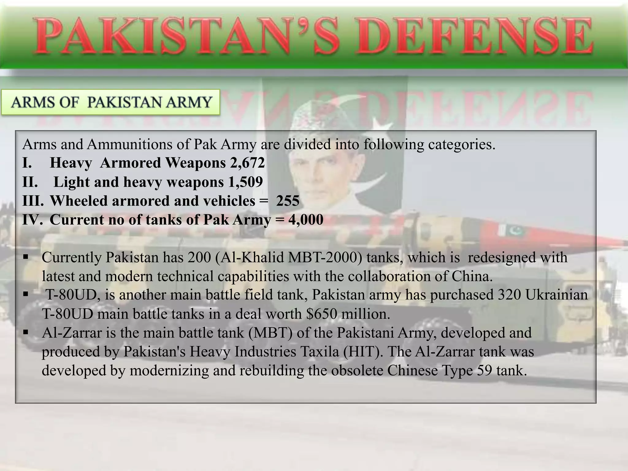 Defence of pakistan | PPTX