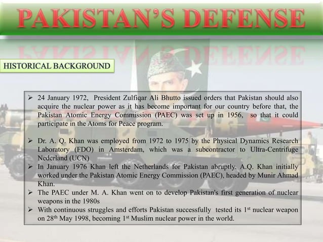 Defence of pakistan | PPTX | Arms & Ammunition | Sensitive Topics