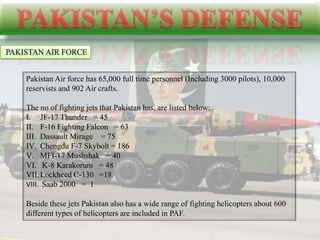 Defence of pakistan | PPTX