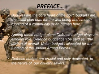 Indian Defense Budget-2017 | PPT
