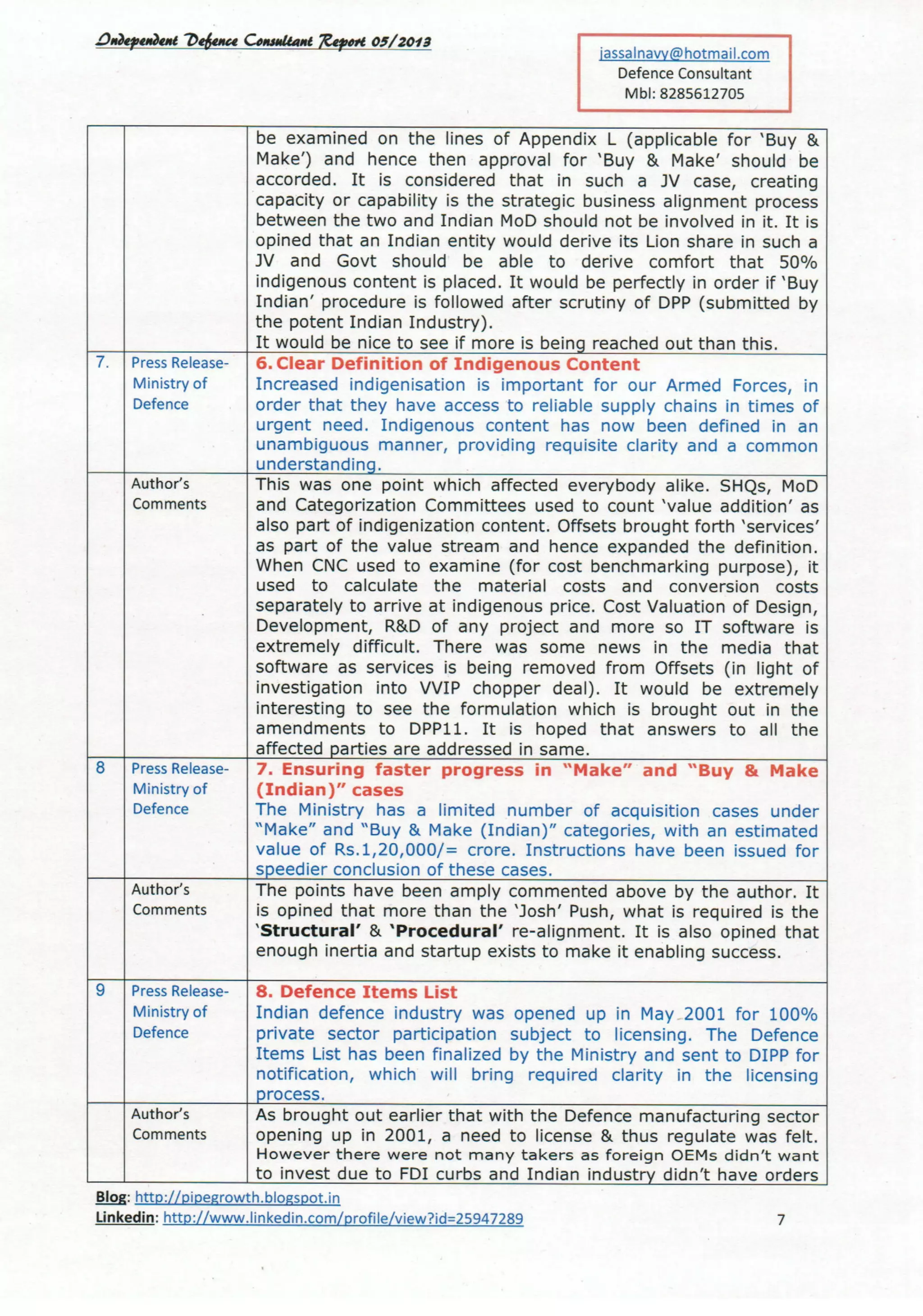 Defence procurement india dpp 11 amendment | PDF