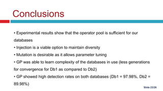 Genetic Programming based Image Segmentation with Applications to Biomedical Object Detection | PPT