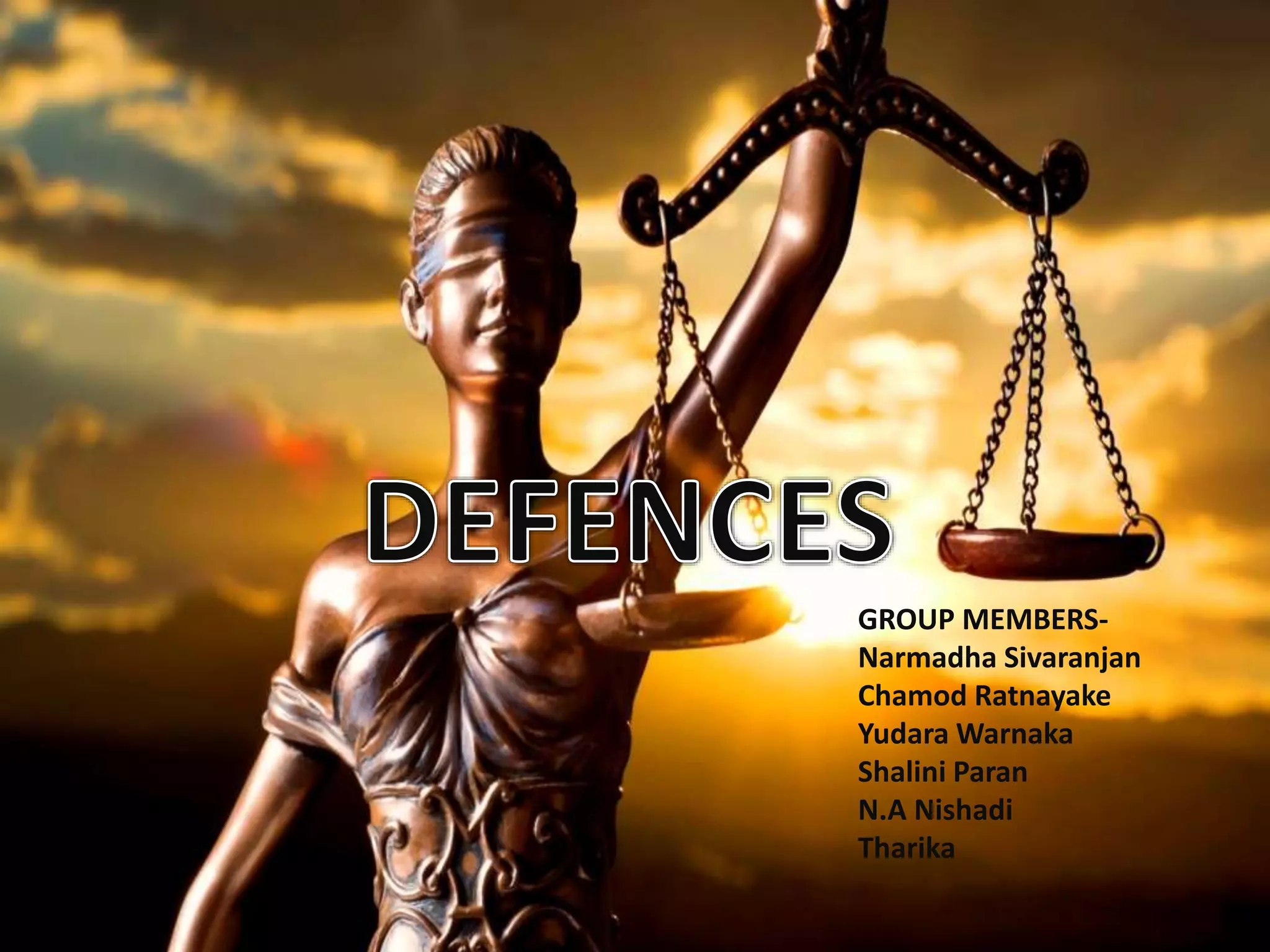 Criminal Law Defenses | PPTX