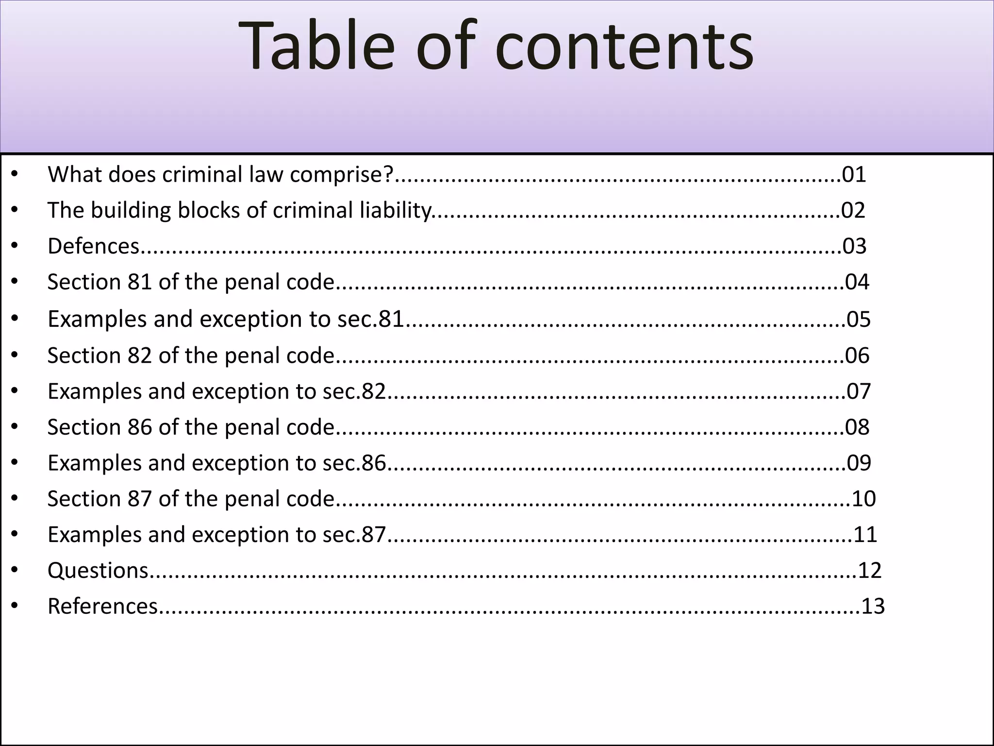 Criminal Law Defenses | PPTX