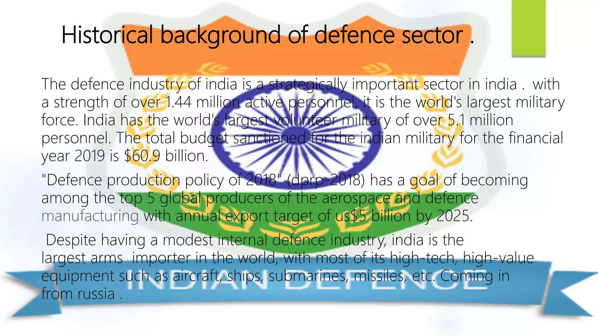 DEFENCE SECTOR BUDGET ANALYSIS | PPTX