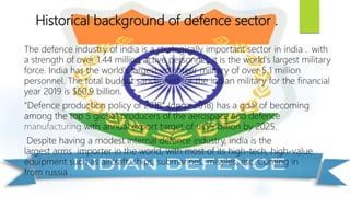 DEFENCE SECTOR BUDGET ANALYSIS | PPT