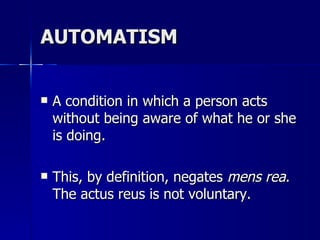 Defences to crime | PPT