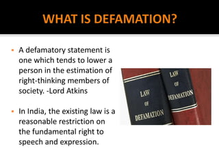 Defences to defamation ppt | PPT